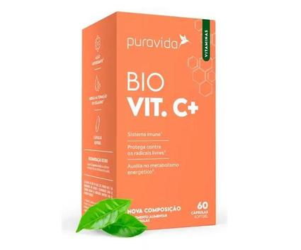 Vitamina C Bio Vit C +1000MG 60 caps Puravida - PURA VIDA - Produtos ...