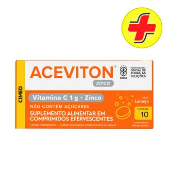 Vitamina C efervescente Aceviton - 1g Vitamina C + Zinco com 10 ...