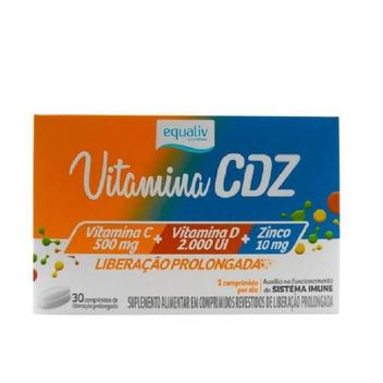 Vitamina CDZ Liberação Prolongada 30 Cápsulas Equaliv - Vitaminas A-Z ...