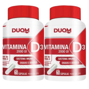 Vitamina D3 2000 UI 60cps Duom Kit 2 Frascos - Vitaminas A-Z - Magazine ...