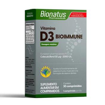 Vitamina D3 Bioimmune 30 Comprimidos - Bionatus - Vitaminas A-Z ...