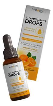 Vitamina D3+k2 2000ui Liquida Gotas Laranja 30ml Endogen - Vitaminas A ...