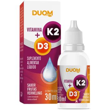 Vitamina D3 + K2 Em Gotas 30 Ml Frutas Vermelhas - Duom - Vitaminas A-Z ...