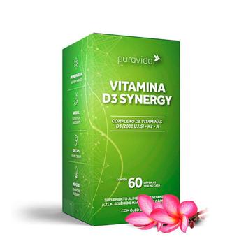 Vitamina D3 Synergy (60 Cápsulas) - Pura Vida - Vitaminas A-Z ...