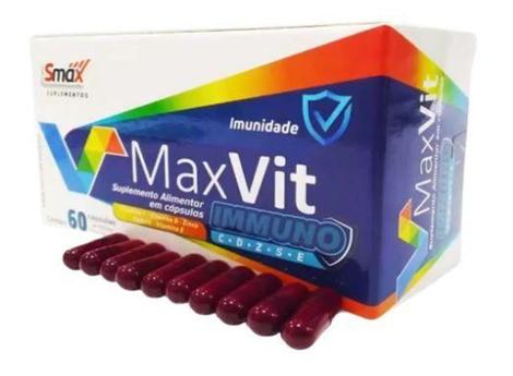 Vitamina Maxvit Immuno 60 Cápsulas Smax - 60 capsulas - Vitaminas A-Z ...