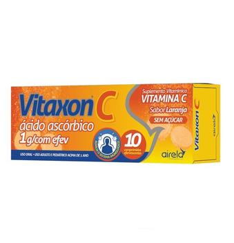 Vitamina Vitaxon C Laranja 1G C/10 Efervescente - Airela - Vitaminas A ...