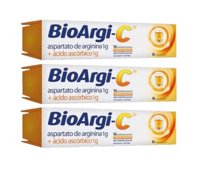 Vitaminas C+ARGININA Suplemento Efervescente BioArgi-C - KIT C/3 ...
