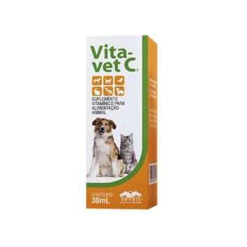 Vitavet C 30 ml Suplemento Cães e Gatos - Vetnil - Vitaminas e ...