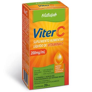 Viter C 200mg/ml Solução Oral 20ml - Natulab - Vitaminas A-Z - Magazine ...