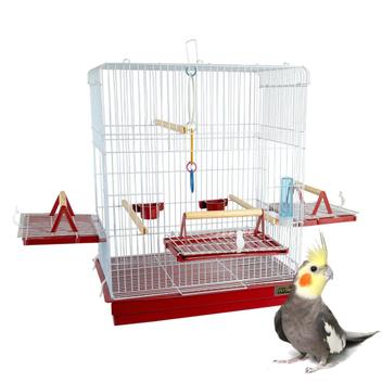 Viveiro Grande Gaiola Espaçosa Calopsita Aves Médias Confort Triplex ...