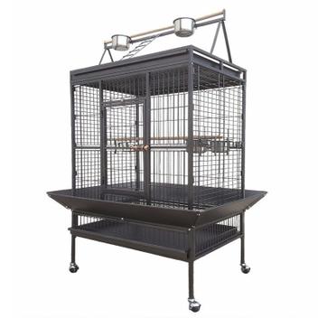 Viveiro Quadrado Extra Grande Para Aves Médias E Grandes - Preto ...