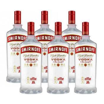 Vodka 1750ml Caixa com 6 Unidades Smirnoff - Vodka - Magazine Luiza