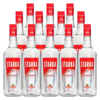 Vodka Tridestilada Starka Stock 980ml 12 Unidades - Vodka - Magazine Luiza