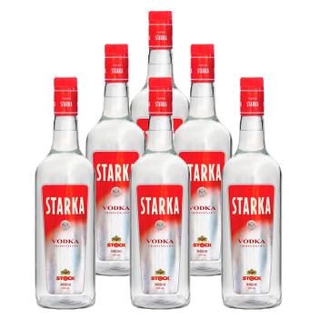 Vodka Tridestilada Starka Stock 980ml 6 Unidades - Vodka - Magazine Luiza