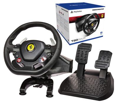 Volante gamer thrustmaster t80 ferrari 488 gtb edition com pedais pc ...