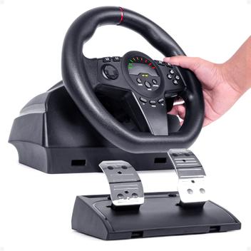Volante Pc Compatível Com Ps3 Ps4 Xbox One Xs Switch Pedal - Loong ...