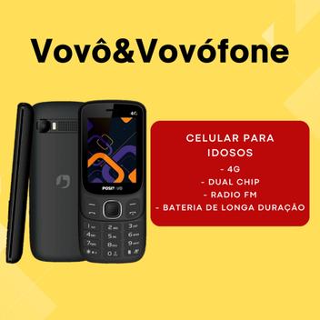 Vovô&vovófone 4g 32mb tela grande 2.4 bluetooth rádio fm - Positivo ...