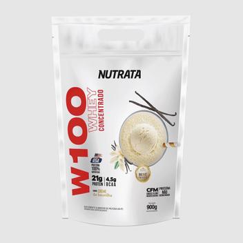 W100 RF Whey Concentrado Baunilha 900g - Nutrata - Whey Protein ...