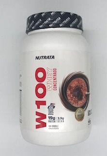 W100 Whey Concentrado Sabor Double Chocolate Nutrata 900 g - Whey ...
