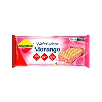 Wafer lowcucar zero acucares sabor morango 115g - Lowçucar - Wafer ...