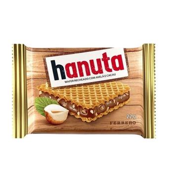 Wafer Recheado Hanuta Sabor Chocolate Com Avelã 22g Ferrero - Wafer ...