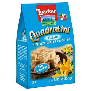 Waffer Loacker Quadratini Baunilha 125G - Biscoito / Bolacha - Magazine ...