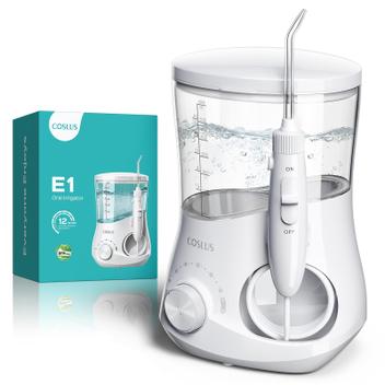Water Flosser COSLUS E1 600mL com 12 configurações de pressão ...