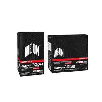 We On Energy Gum Cafeína + Palatinose Sabor Cola CX/12 Sachês Weon ...