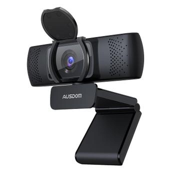 Webcam AUSDOM AF640 1080P com microfone 90FOV USB - Webcam - Magazine Luiza