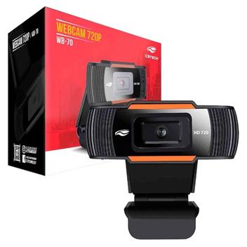 Webcam C3Tech WB-70BK HD 720p USB Preta 1,5m de Cabo - C3 TECH - Webcam ...