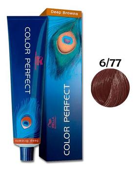 Wella Color Perfect 6-77 Louro Escuro Marrom Intenso 60g - Tinta de ...