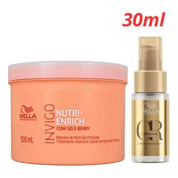 Wella Enrich Máscara Nutrição Produnda Secos Ressecados Oil Reflections ...
