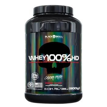 Whey 100% hd black skull - 900g (wpc, wpi e wph) - CAVEIRA PRETA - Whey ...