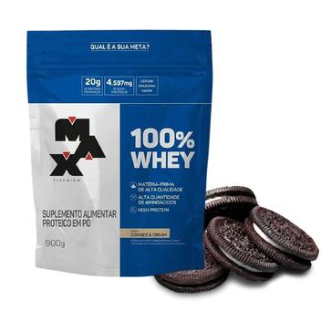 WHEY 100% MAX TITANIUM 900G Protein Wei Suplemento Varios Sabores ...