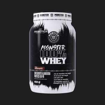 Whey 100% Monster 900g - Chocolate - Rafael Brandão - Probiótica - Whey ...