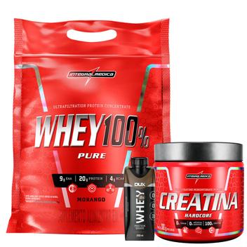 Whey 100% Pure Protein Concentrado Refil 900g - Integral + Creatina ...