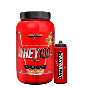 Whey 100% Pure - Whey Protein 907G - Integral Médica+Garrafinha ...