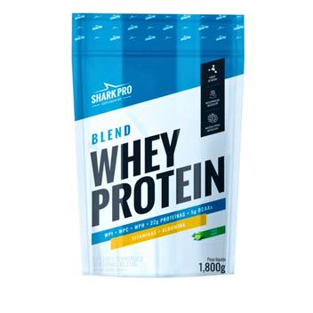 Whey Blend Shark Pro Refil 1,8kg 60 Doses 22g de Proteínas 5g de BCAAs ...
