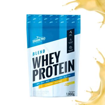 Whey Blend Shark Pro Refil 1,8kg 60 Doses 22g de Proteínas 5g de BCAAs ...