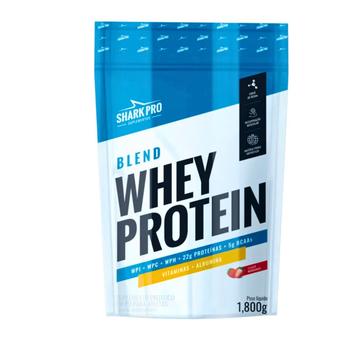 Whey Blend Shark Pro Refil 1,8kg 60 Doses 22g de Proteínas 5g de BCAAs ...