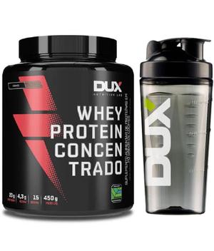 Whey dux concentrado 450g - cookies + coqueteleira fume - Dux Nutrition ...
