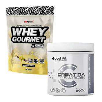 Whey Gourmet Refil BAUNILHA ICE CREAM FN Forbis 907G + Creatina ...