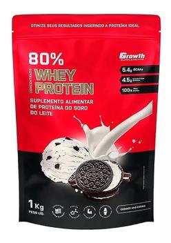 Whey Growth 80% Proteína Whey Protein 1kg - Growth Supplements - Whey ...