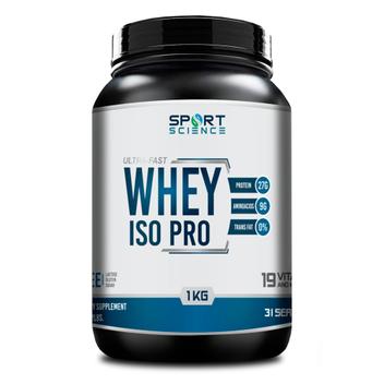 Whey iso pro 100% zero 1kg - 33 doses sport science - Massa Muscular ...