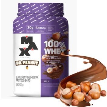 Whey Max Titanium Dr Peanut gourmet 100% concentrado 900g - Whey ...