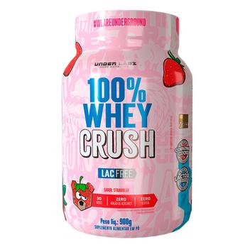 Whey Protein 100% Crush Zero Lactose Morango Under Labz 900g - Whey ...