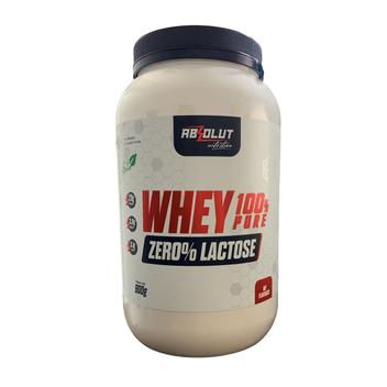 Whey Protein 100% LUT Zero Lactose Sem Sabor Pote 900g Absolut ...
