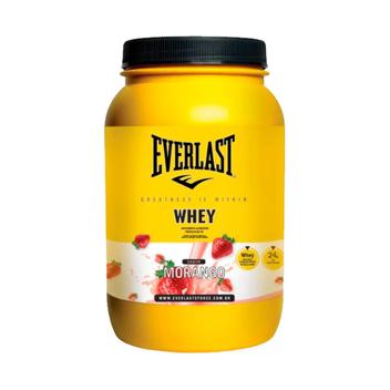 Whey Protein 3W 900G Morango - Everlast Morango 900G - Everlast 18% ...