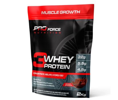 Whey Protein 3w Pacote 2kg WPC WPI WPH - Pro Force - Whey Blend - Magazine Luiza