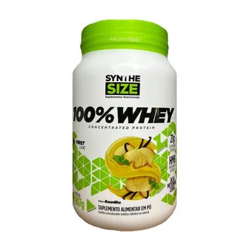 Whey Protein Concentrado 100% Whey Sabor Baunilha 907G - Synthesize - Whey Protein Concentrado ...